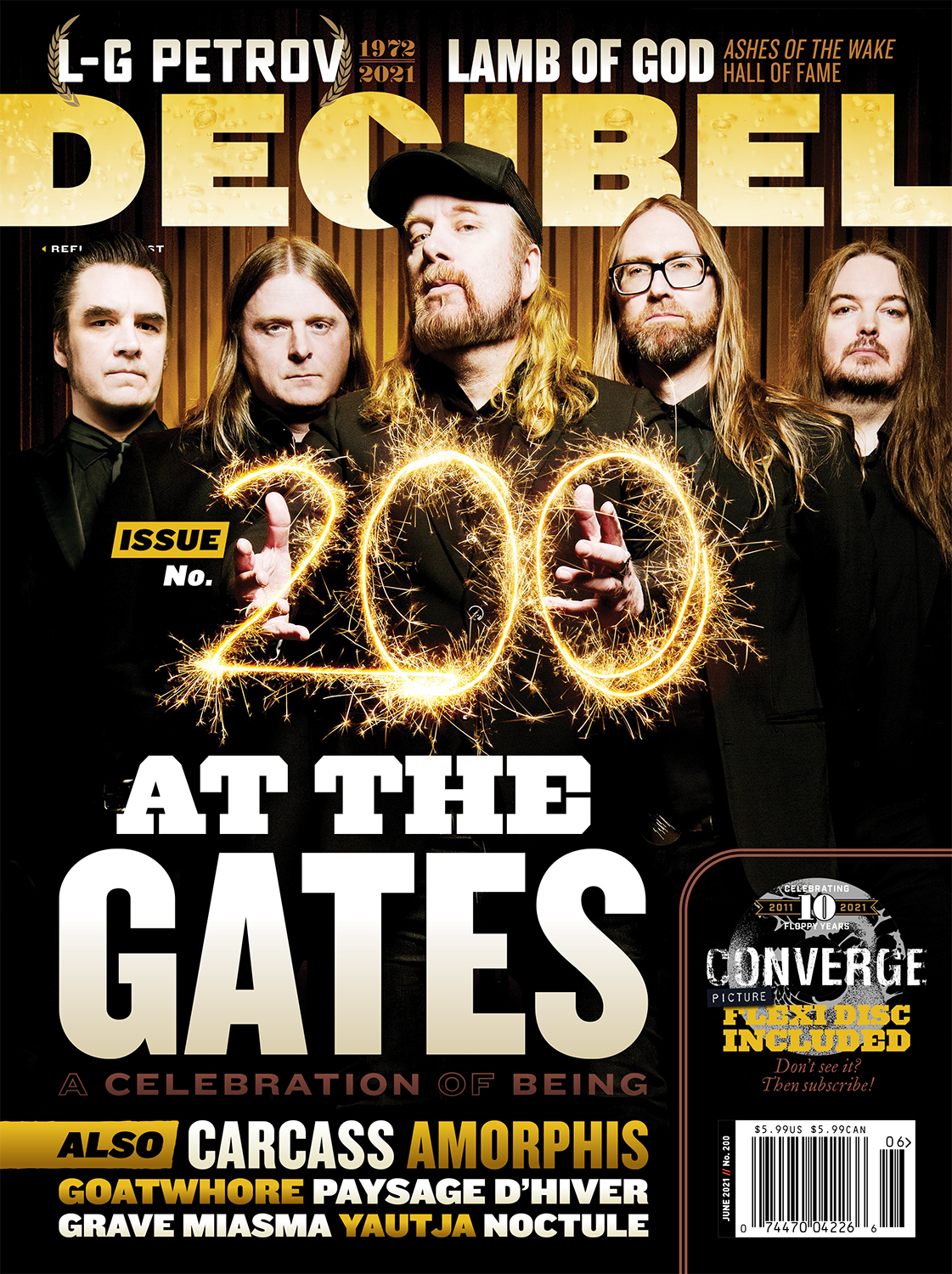 At the Gates Grace the Cover of Decibel's Landmark 200th Issue ...