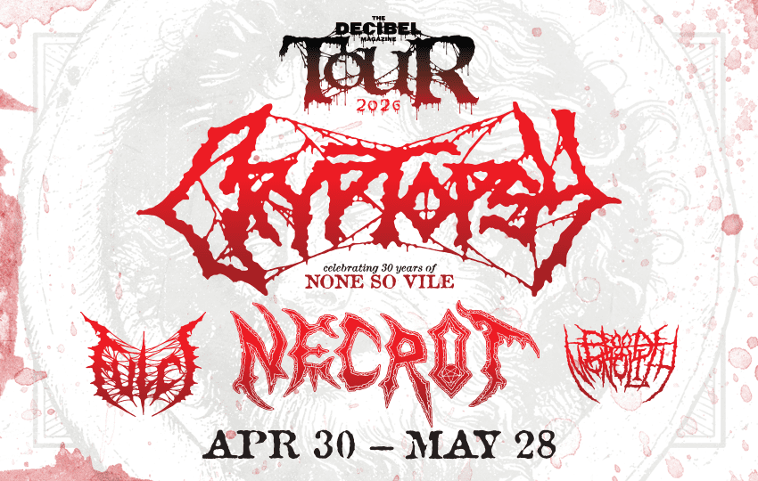 Announcing the Decibel Magazine Tour 2026 Featuring CRYPTOPSY, NECROT ...